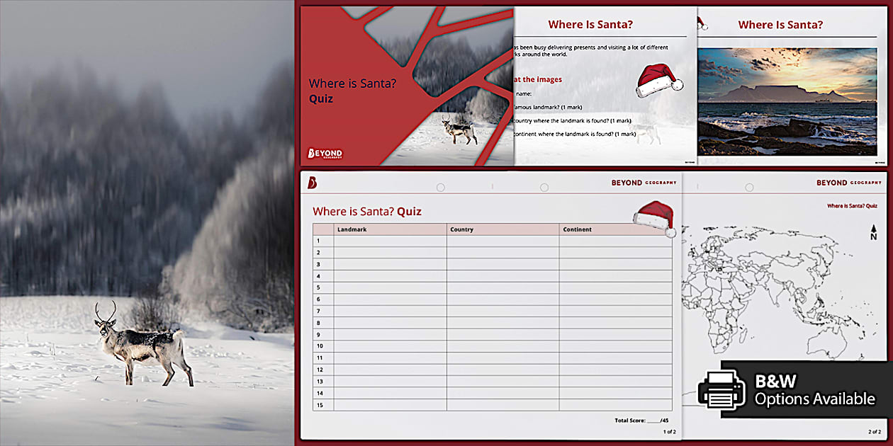 Where Is Santa? Game | Geography | Beyond Secondary - Twinkl