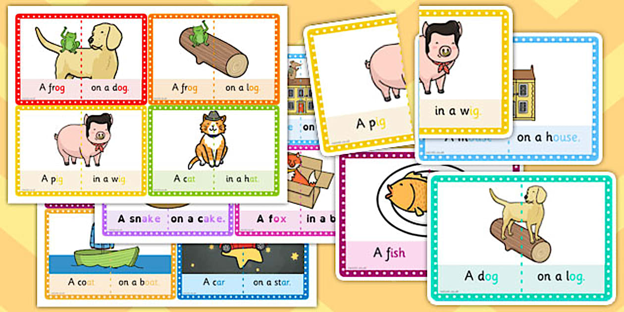 Frogs Funny Rhymes Picture Cards (teacher made) - Twinkl