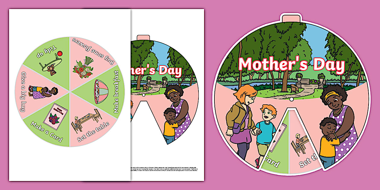 Mother's Day Spinning Wheel - Twinkl Mother's Day