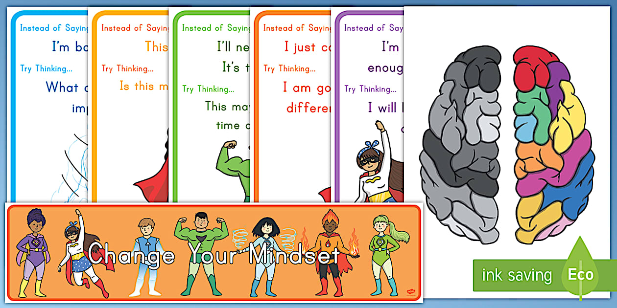 Superhero Developing Growth Mindset Display Pack - Twinkl