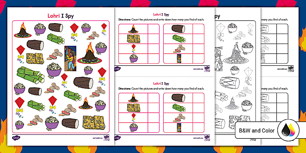Lohri I Spy Activity (teacher made) - Twinkl