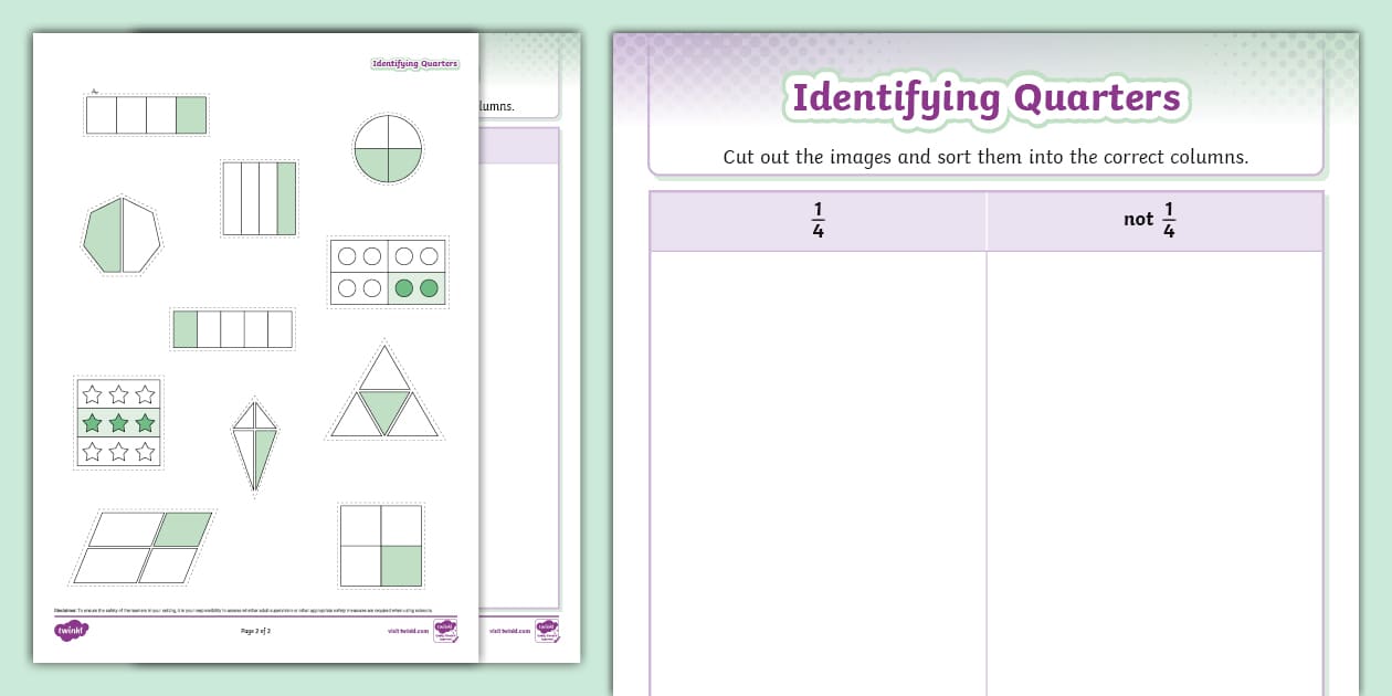 👉 Divide Shapes Into Quarters | Dividing Shapes | Twinkl KS1