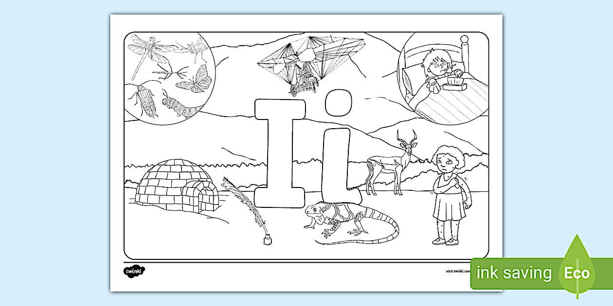 I Sound Loaded Colouring Sheet, I sound (Teacher-Made)