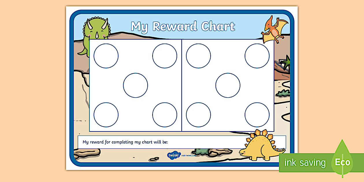 Dinosaur Hungarian Number Pictures Sticker Reward Charts