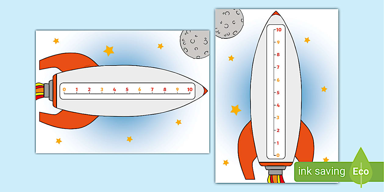 👉 Rocket-Themed Number Line 0-10 - Maths (Teacher-Made)