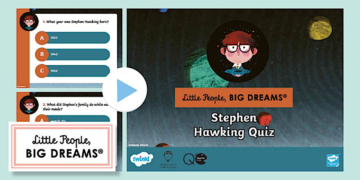 FREE! - Little People, Big Dreams: Stephen Hawking Quiz