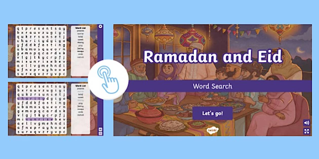 RE: Ramadan and Eid: KS1 Interactive Word Search