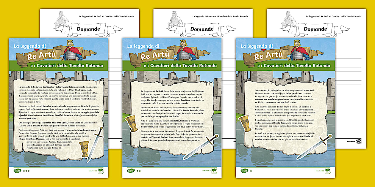 La leggenda di Re Artù e i cavalieri della tavola rotonda