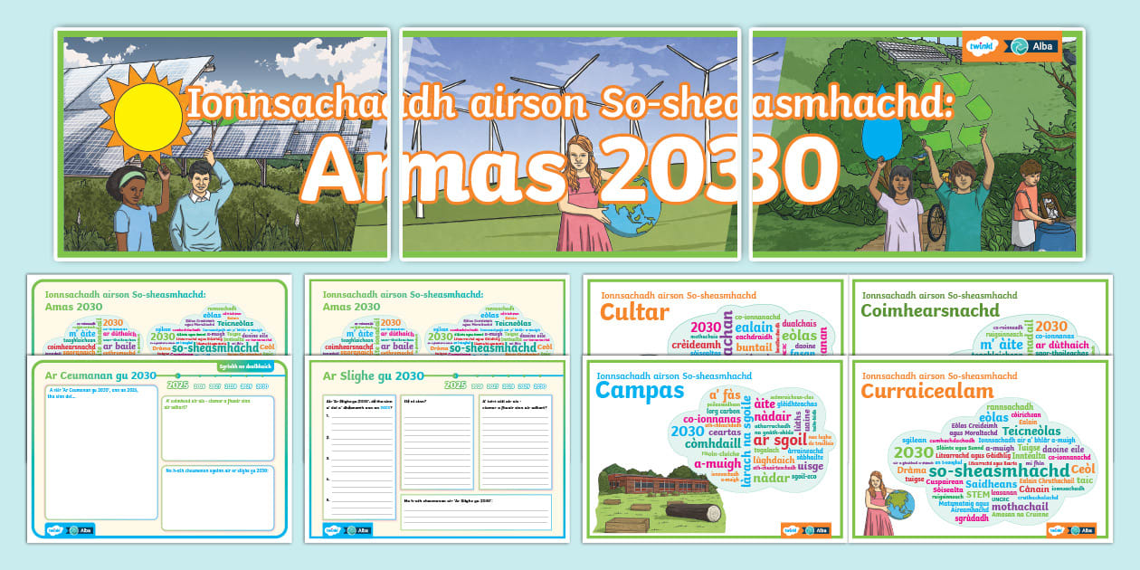 Ionnsachadh airson So-sheasmhachd - Pasgan Stuthan - Twinkl