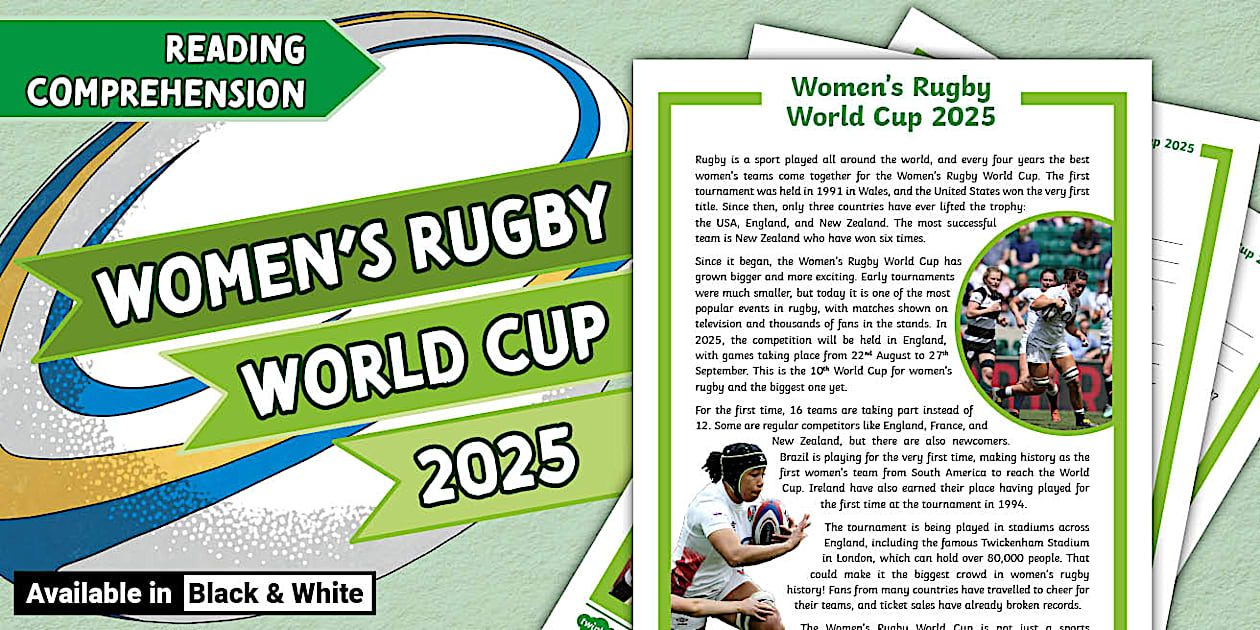 Women's Rugby World Cup (teacher made) - Twinkl
