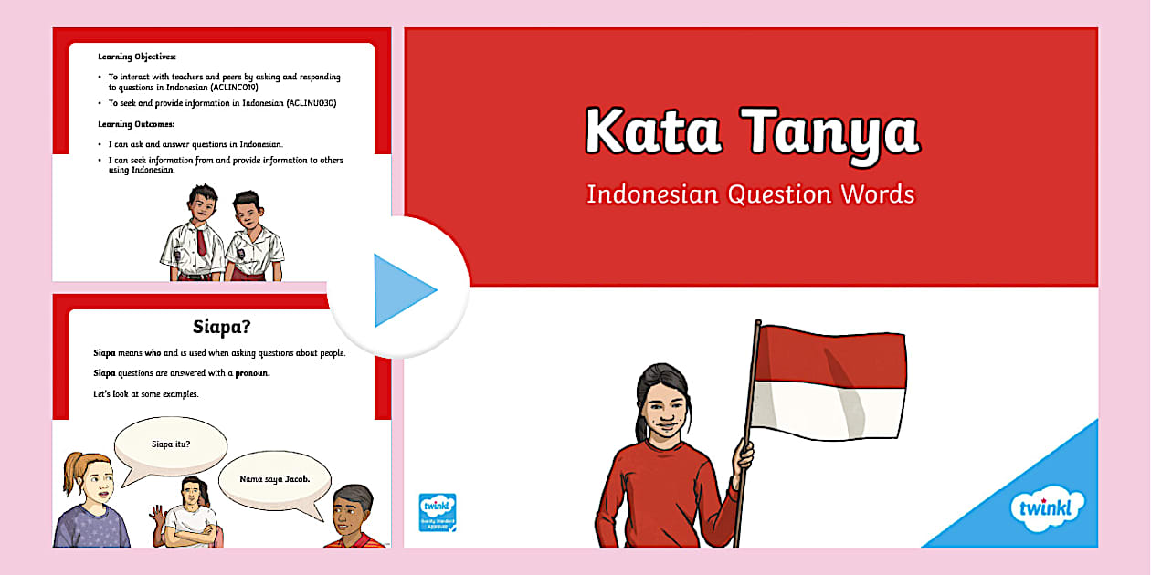 Question Words Powerpoint Indonesian