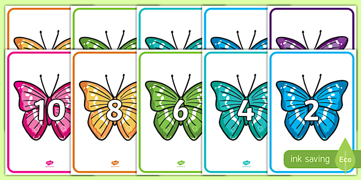 Skip Counting in 2s Butterflies Display Posters - Twinkl
