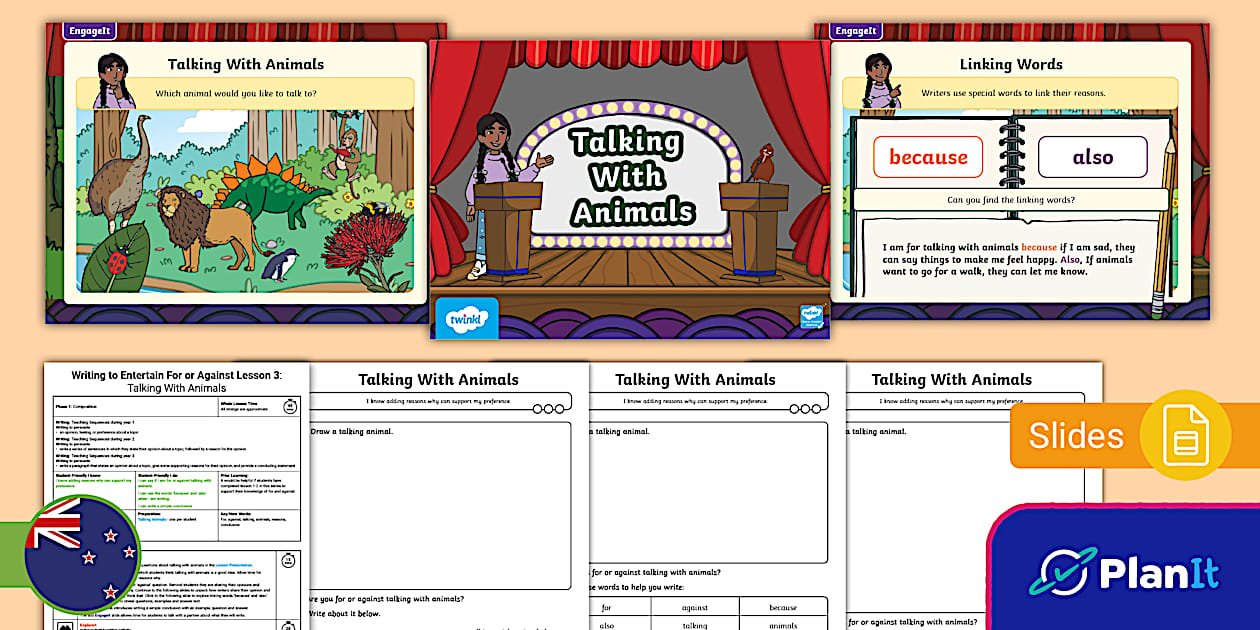 Phase1 Writing: For or Against Lesson 3:Talking With Animals