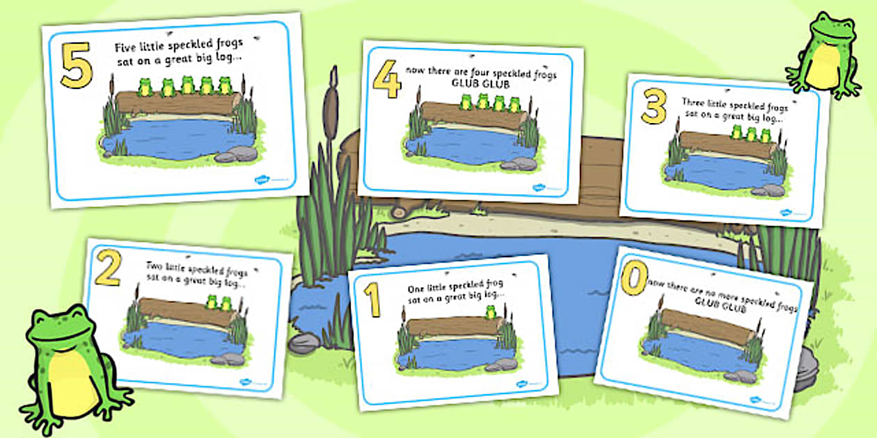 👉 5 Speckled Frogs Display Posters (teacher made)