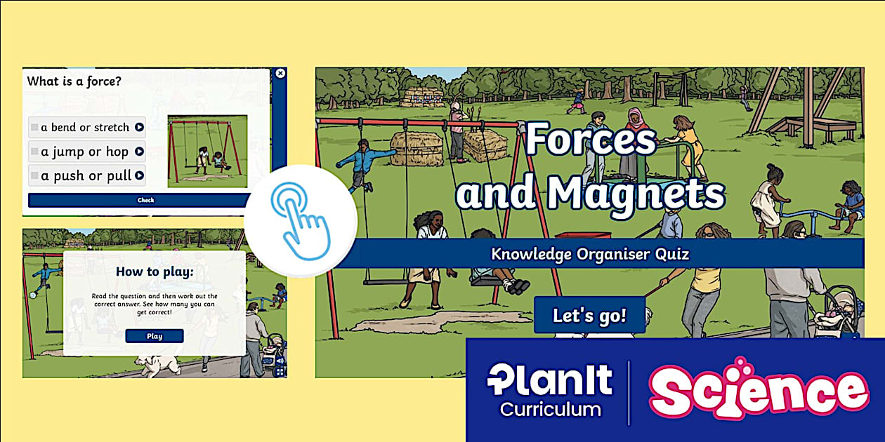Retrieval Practice: Forces and Magnets: Y3 Interactive Quiz