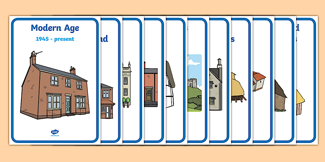 British Homes Through History Display Posters (teacher made)