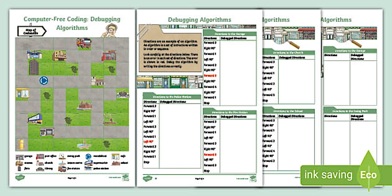 Ks2 Computer Free Coding Activity Debugging Algorithms