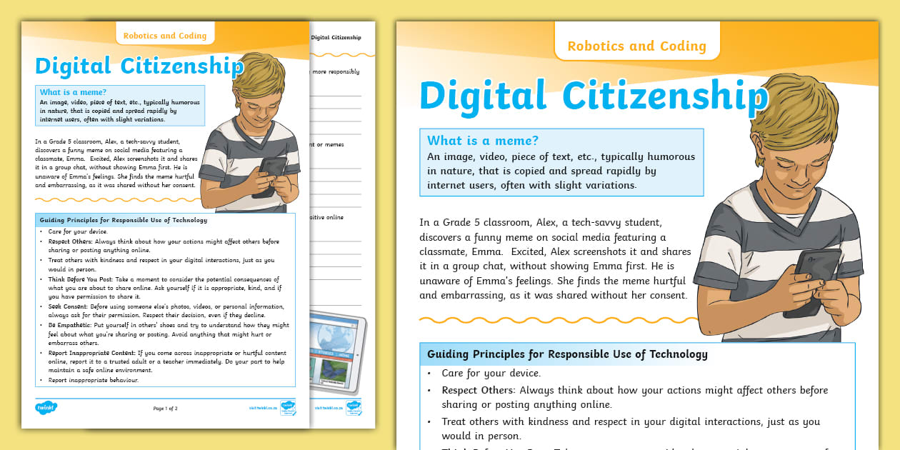 Robotics and Coding - Digital Citizenship (teacher made)