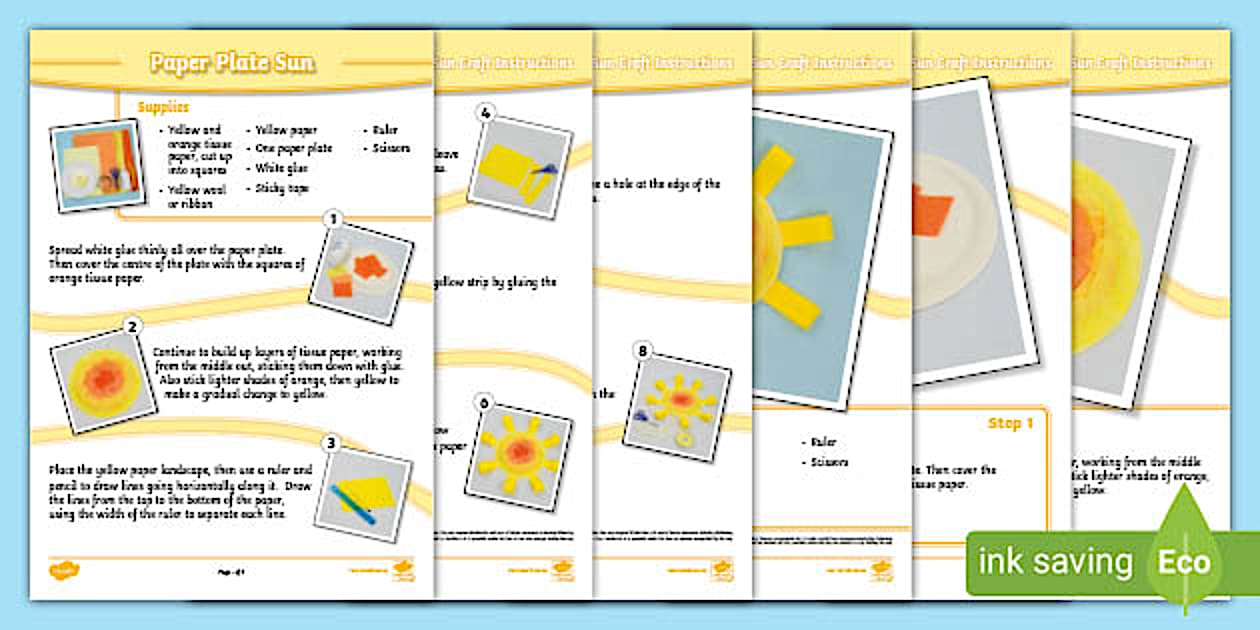 Sun - Art And Craft Ideas With Paper - Twinkl NZ