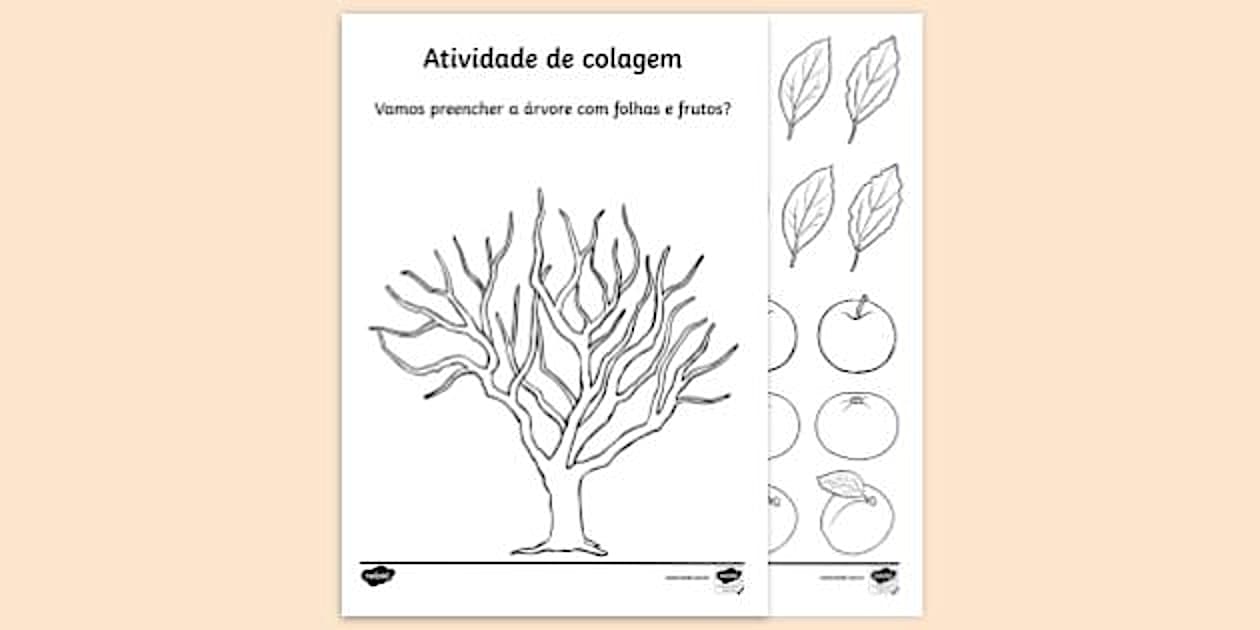 Atividade do Dia da Árvore com Colagem - Twinkl