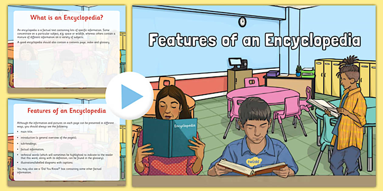 Features of an Encyclopedia Information PowerPoint - ESL Encyclopedia