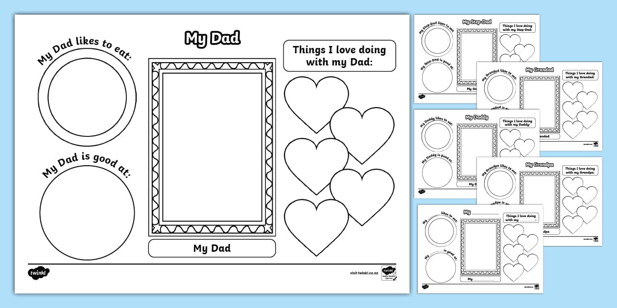Father's Day Memory Drawing Activity (Differentiated)