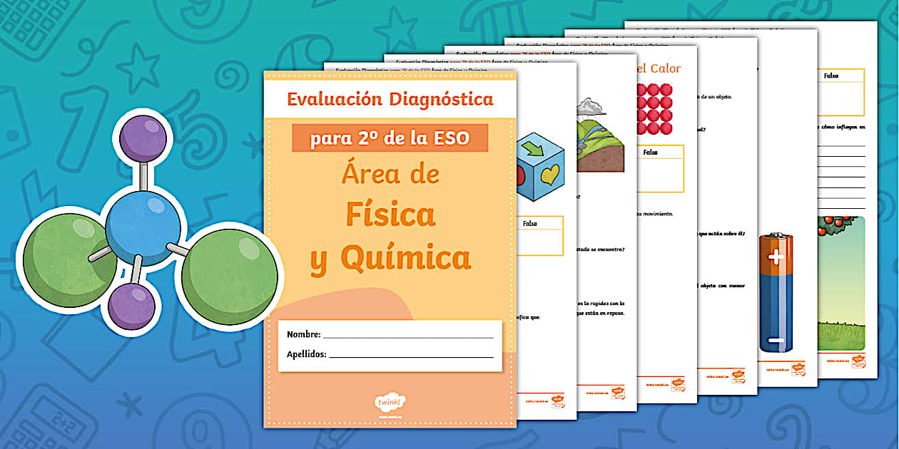 Evaluación inicial de Física y Química para 2º de ESO