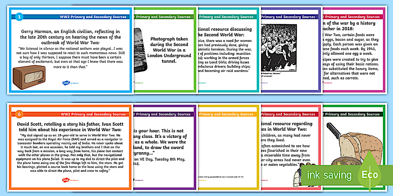 WW2 Primary and Secondary Source Documents – Chat Stations