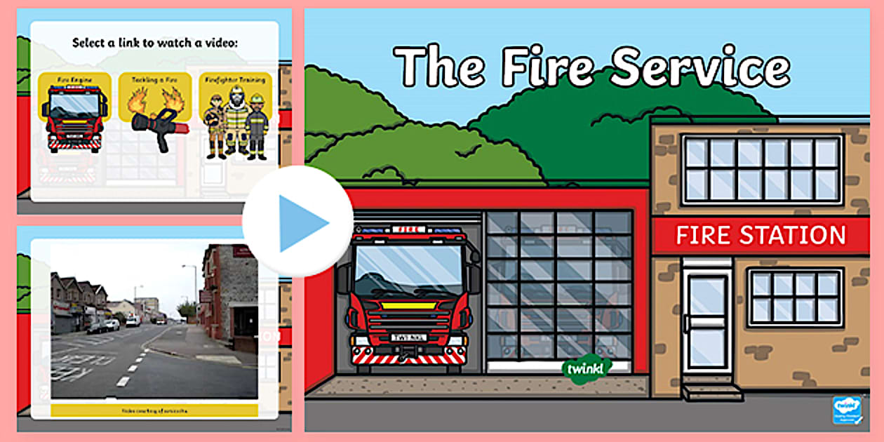 The Fire Service Video PowerPoint (teacher made) - Twinkl