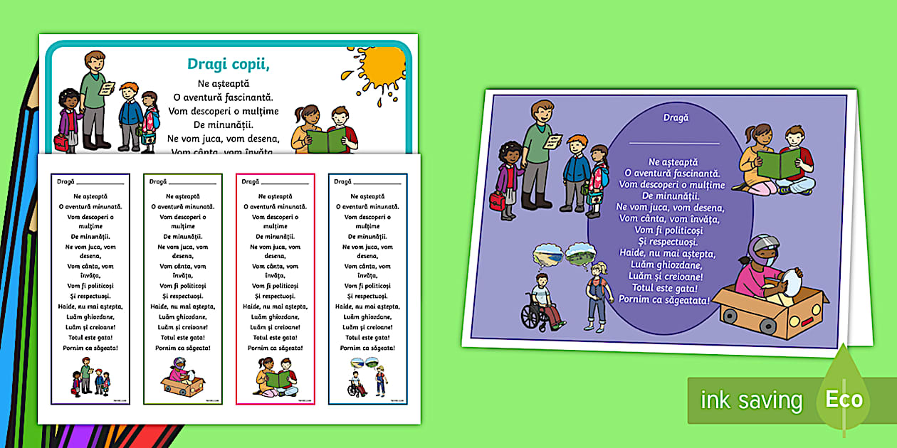 Poezie pentru început de an școlar | Pachet cu materiale