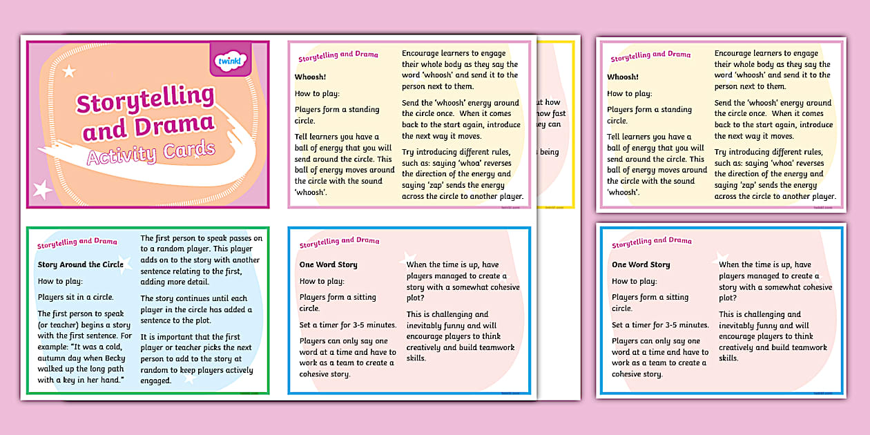Storytelling and Drama Activity Cards (teacher made)