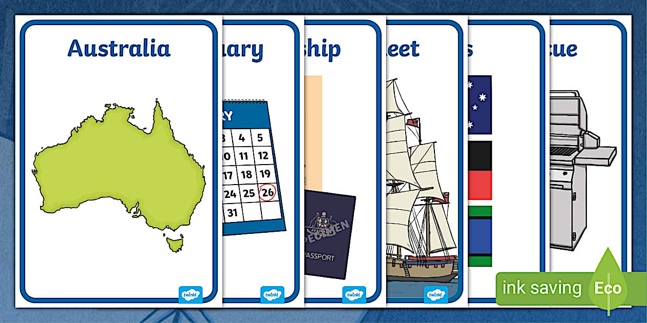 Editable Australia Day Display Posters - Twinkl