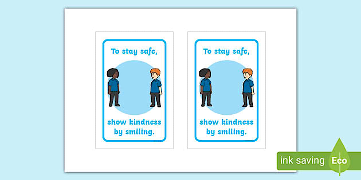 Cursive Keep Safe Show Kindness with Smiling IKEA Tolsby/Fiestad Frame