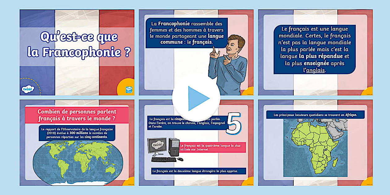 Qu'est-ce que la francophonie ? - PowerPoint (teacher made)
