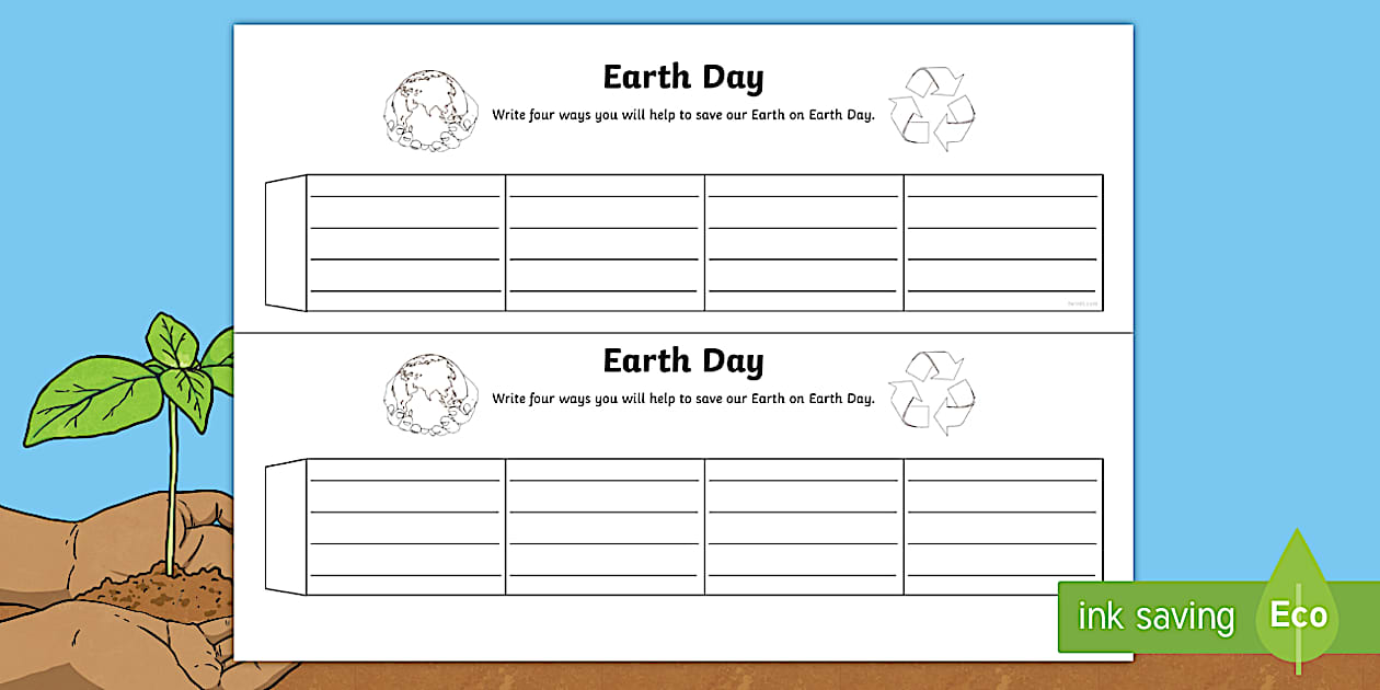Earth Day Paper Chain Activity (teacher made) - Twinkl