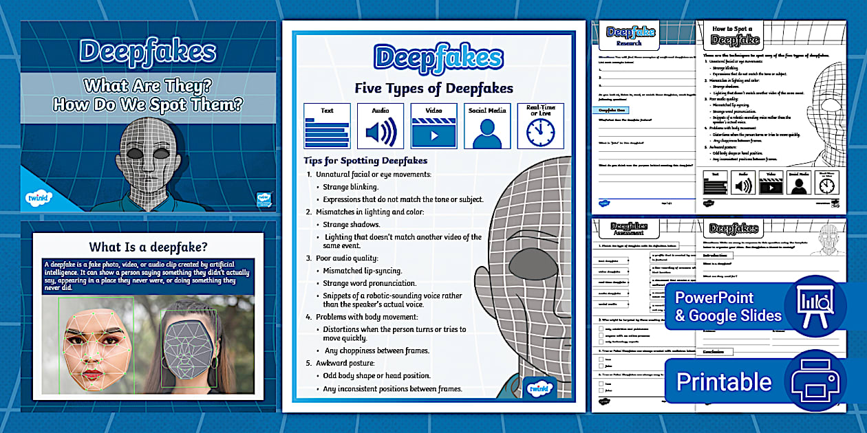 Deepfakes Media Literacy Lesson Pack for 6th-8th Grade