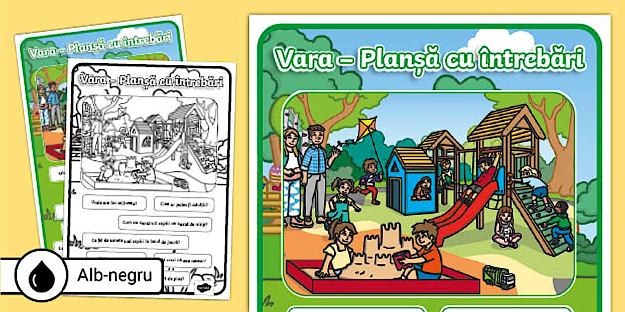 Vara – Planșă cu întrebări (teacher made) - Twinkl