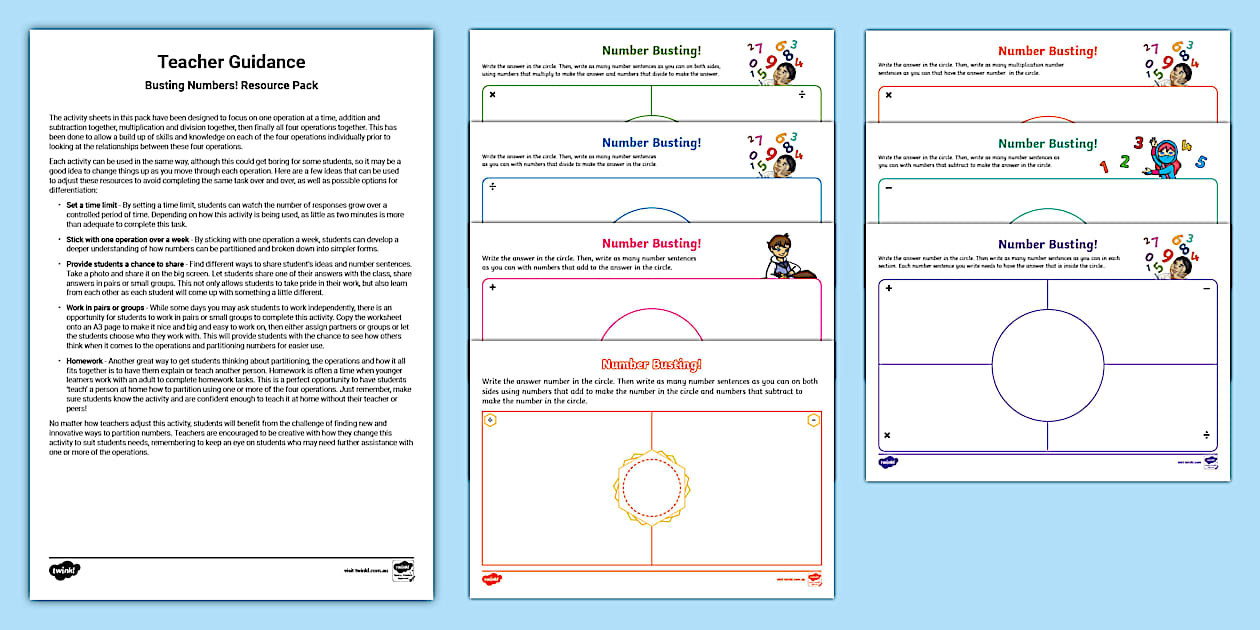 Busting Numbers! Resource Pack (Teacher-Made) - Twinkl