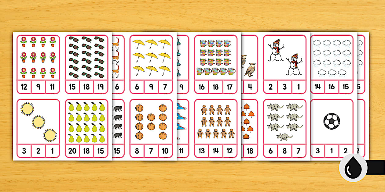 Numbers to 30 Peg Recognition Game (teacher made) - Twinkl