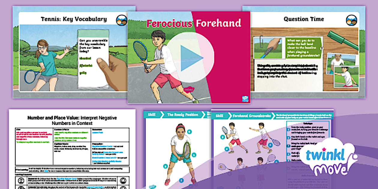 Tennis Forehand Lesson Plan - Year 5 PE Lesson - Tennis