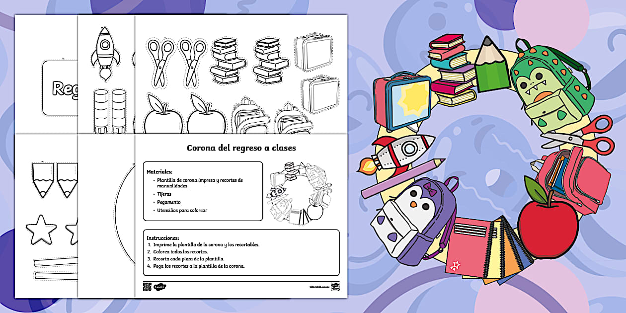 Regreso a clases - manualidad (teacher made) - Twinkl