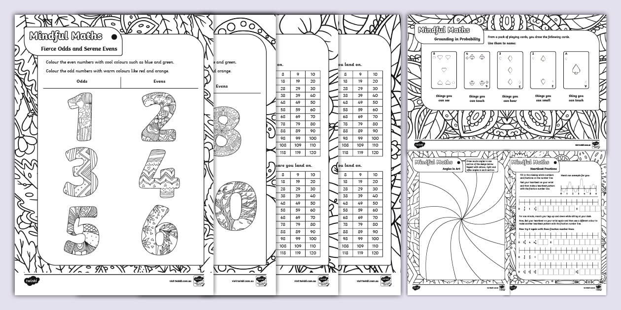 Mindful Maths Year 4 Activities (teacher made) - Twinkl