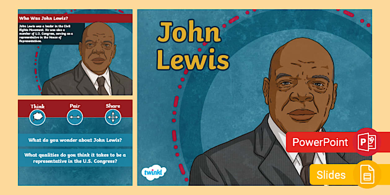 John Lewis Facts Presentation | Grades 3-5 | Twinkl USA