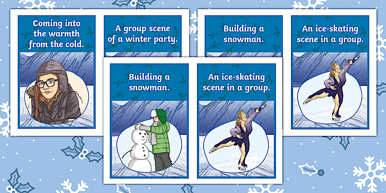 Winter-Themed Drama Flashcards (teacher made) - Twinkl