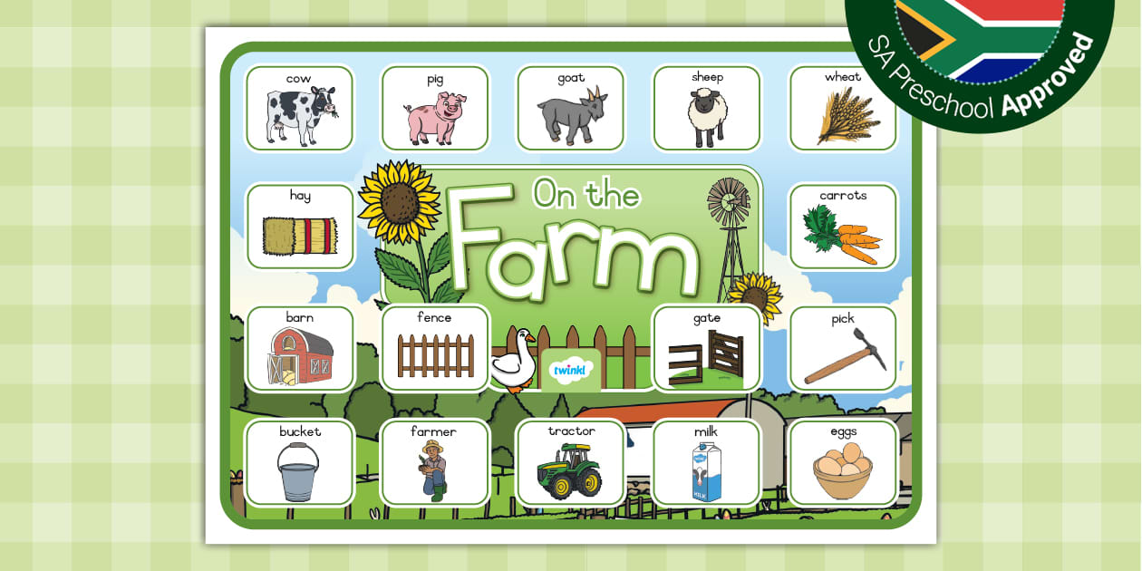 On the Farm- Communication Mat (teacher made) - Twinkl