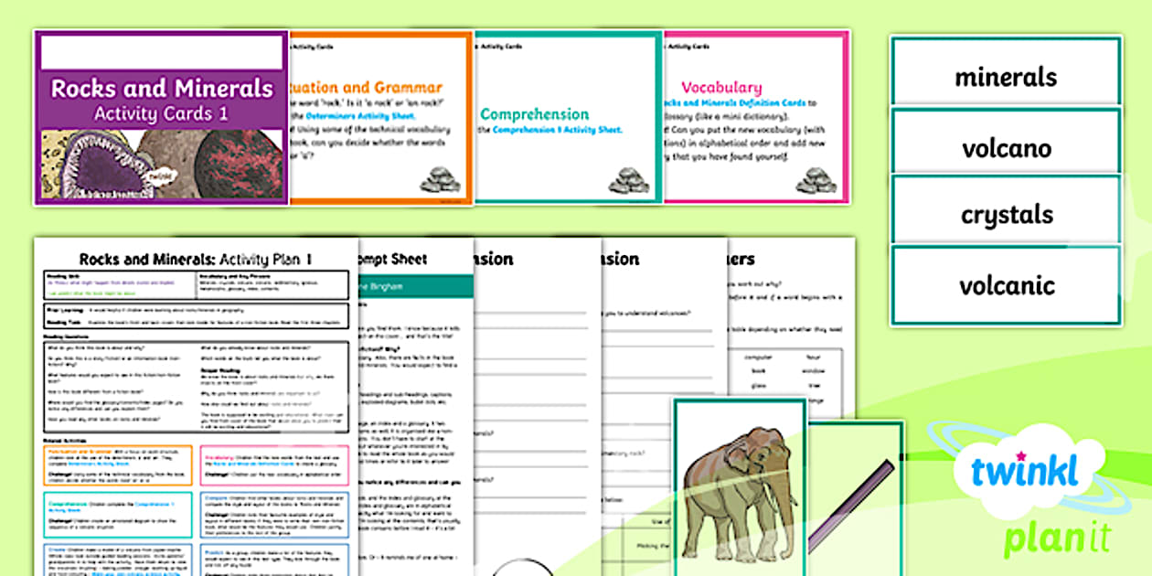Rocks and Minerals Guided Reading 1 Y3 to Support Teaching On ‘Rocks and