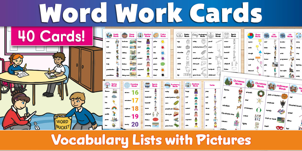 Printable Word Work Cards for Kindergarten | Twinkl USA