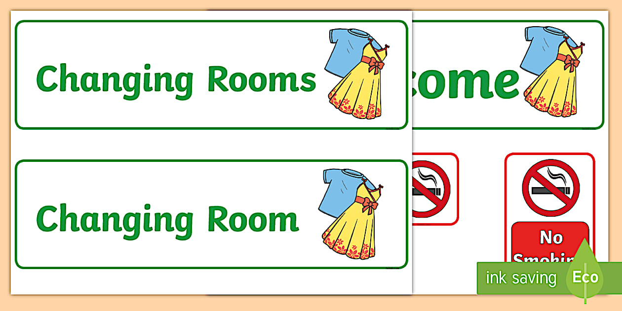 Clothes Shop Signs (Teacher-Made) - Twinkl