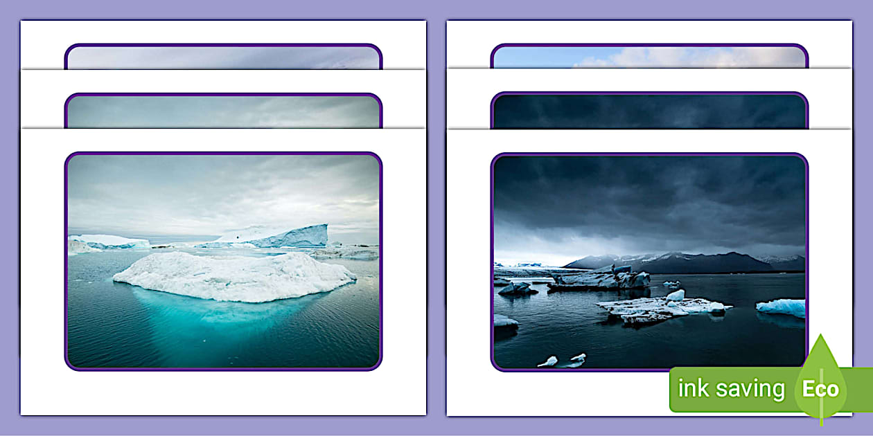 Glacier Photo Display Pack (teacher made) - Twinkl