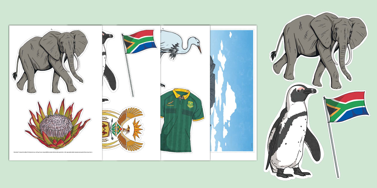 Symbols of South Africa Cut-Outs